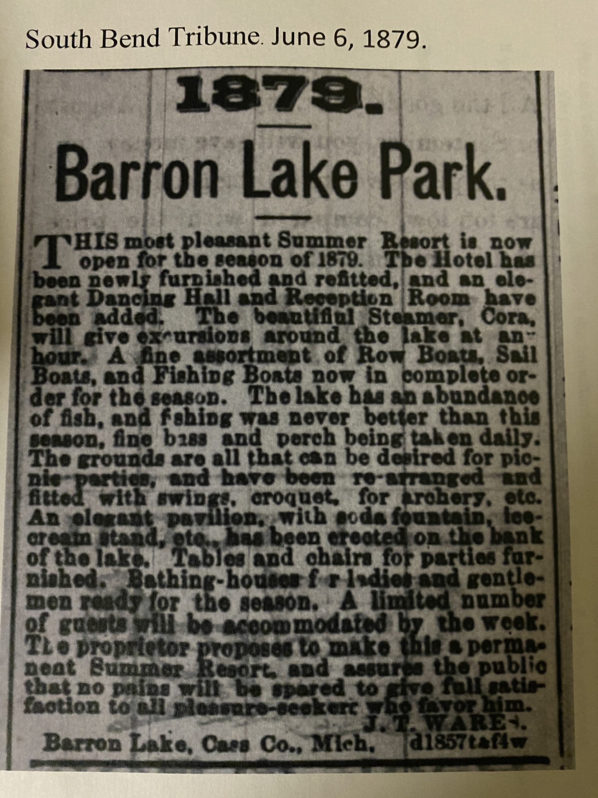 Historical Photos - Barron Lake Association